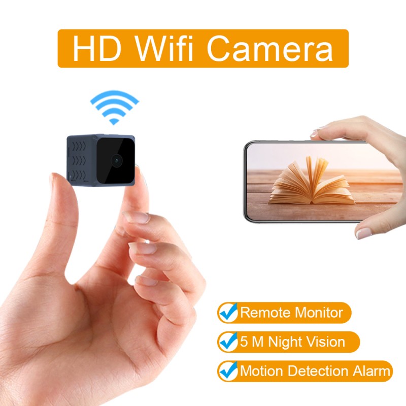 720P Battery Powered Camera Infrared Mini Wifi Spy Camera Motion ...