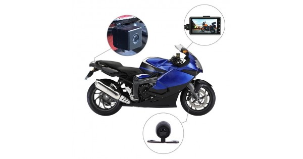 Motorcycle driving recorder dual lens 1080p fhd 720p hd motorcycle dvr ...