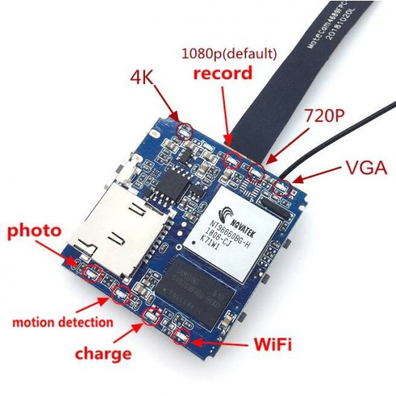 Wide Angle 2.7K WiFi P2P Mini Camera Video Motion Detector Remote ...
